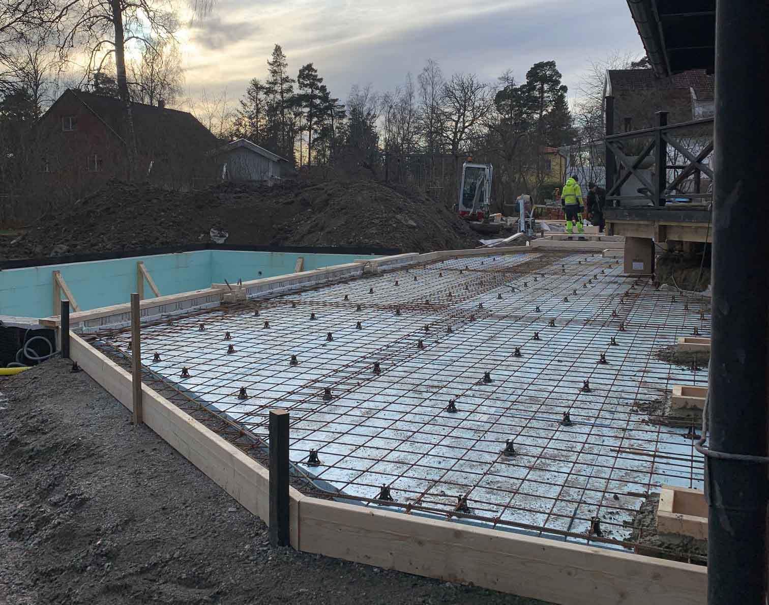 Tillbyggnad i Danderyd: skapande av drömhemmet med betongplatta ...